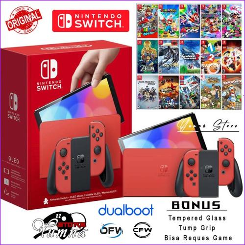 Promo Nintendo Switch Oled Mario Red Edition Cfw 128gb 256gb 512gb