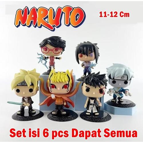 Jual Action Figure Naruto Q-Ver Sasuke Boruto Mitsuki Sarada isi 6 Pcs ...