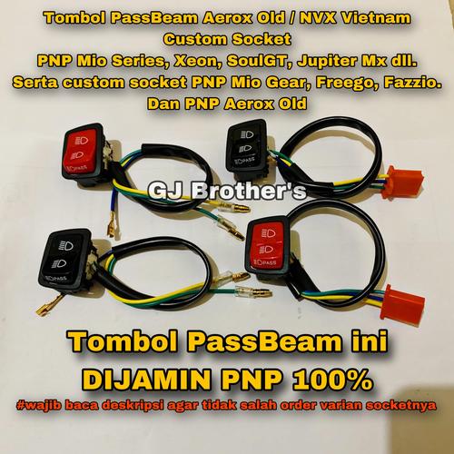 Jual Tombol Pass Beam / PassBeam Aerox NVX Vietnam Custom Socket PNP ...
