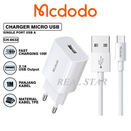 Jual MCDODO CH-6632 Charger + Kabel Micro USB 10W/2.1A / CH 6632 - Kab. Bekasi - Real Star ...
