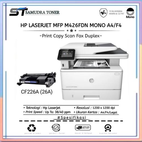 Jual Printer HP Laserjet Pro MFP M426Fdn Print Scan Copy A4 murah ...