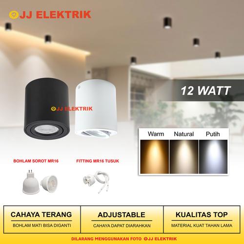 Jual Lampu Downlight Tempel Plafon 12W LED Outbow Sorot Spotlight 12 ...