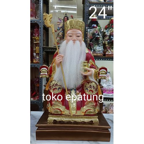Jual patung dewa bumi / ta pe kong / hok tek - Tongkat - fiber 24 inch ...