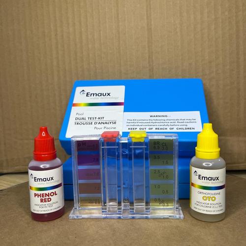 Jual Test Kit Kolam EMAUX - Alat Ukur PH + CL Kolam Renang 2 in 1 ...