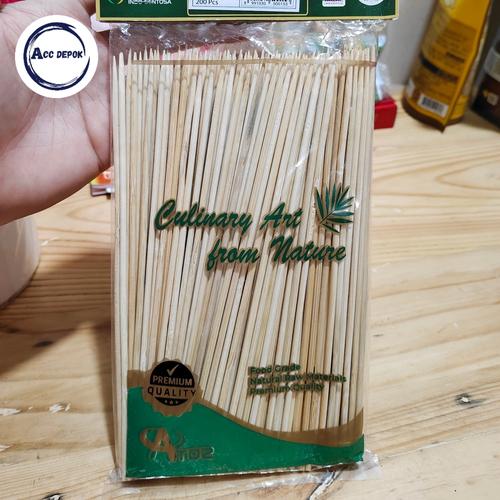 Jual SATE BAMBU PREMIUM PANJANG 20CM TEBAL 3MM ISI 200PCS MEREK ATOZ ...