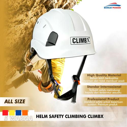Jual Helm Safety Climbing Climbx Type 1 Class C Putih | Kuning | Biru ...
