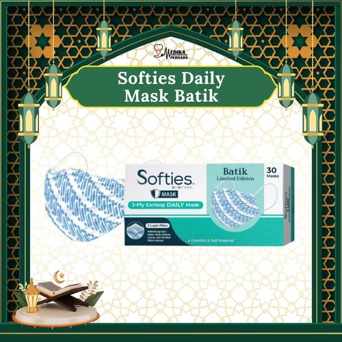 Promo Softies Daily Mask Earloop Batik Parang isi 30 - Masker Sofites ...