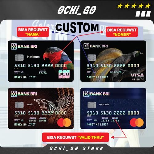 Jual Stiker Kartu Atm Garskin Skin Card Custom Bank BRI Hologram - BRI ...