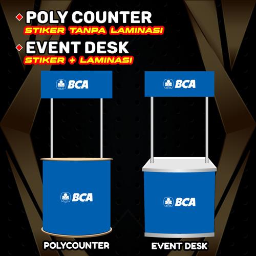 Jual MEJA BOOTH POLYCOUNTER PORTABLE BANK BCA/MEJA BOOTH PORTABLE BANK ...