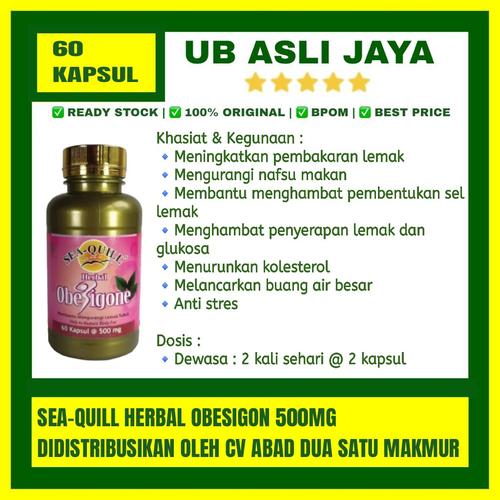Promo Sea Quill Herbal Obesigon 60 kapsul/ penurun berat badan dan ...