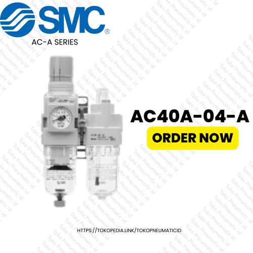 Jual Air Combination Filter Regulator Lubricator SMC AC40A-04G 1/2 ...