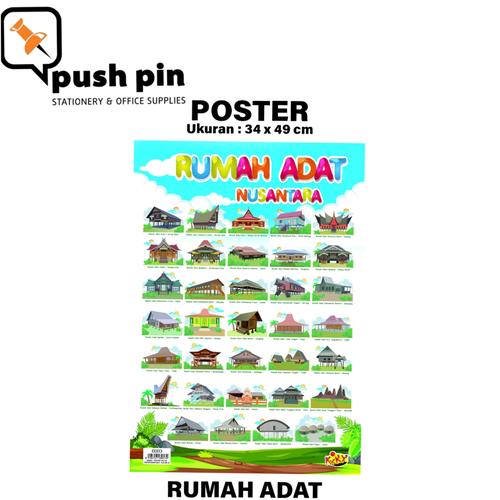 Jual Poster "Rumah Adat Tradisional" - Kota Bandar Lampung - Push Pin ...