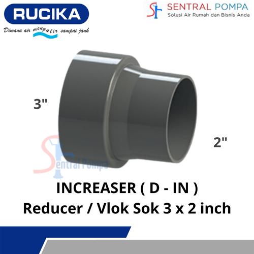 Jual Rucika Increaser 3" x 2" (D-IN) Vlok Sock D 3 x 2 Inch Reducer PVC ...