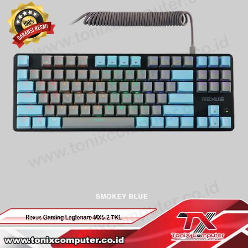 Jual Rexus Keyboard Gaming Mechanical Legionare MX5.2 TKL - Smokey Blue ...