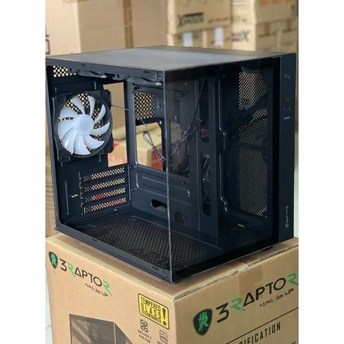 Jual US CASING RAPTOR GLASS FLOW Q SERIS INCLUDE 3 FAN RGB M-ATX ...
