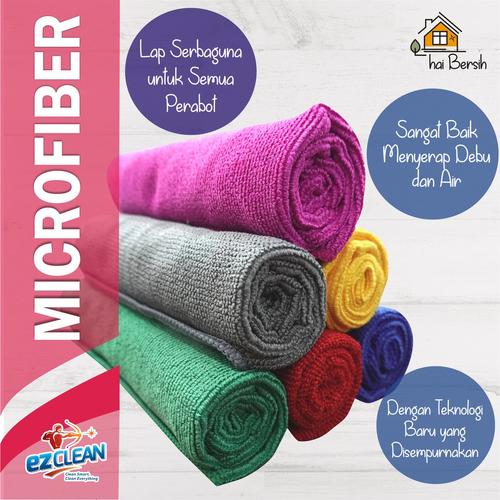 Jual EZCLEAN MICROFIBER LAP MIKROFIBER KAIN PEMBERSIH SERBAGUNA LAP ...