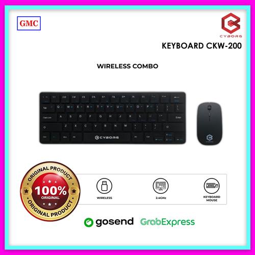 Jual Keyboard Cyborg CKW-200 Combo Keyboard Mouse Wireless - Kota ...
