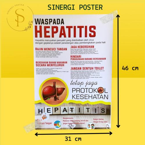 Jual Poster Waspada Hepatitis | Poster Penyakit Organ Hati Hepatitis ...