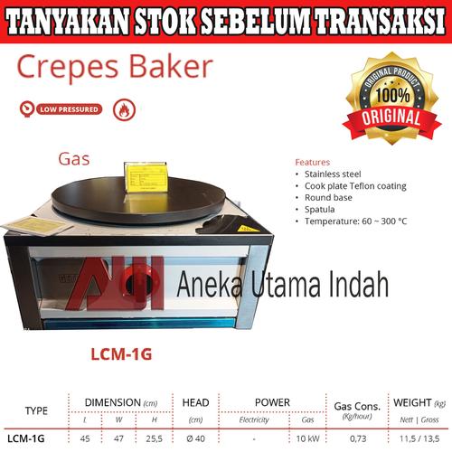 Jual LCM-1G GAS CREPES MACHINE / MESIN CREPES / MESIN PEMBUAT CREPES ...
