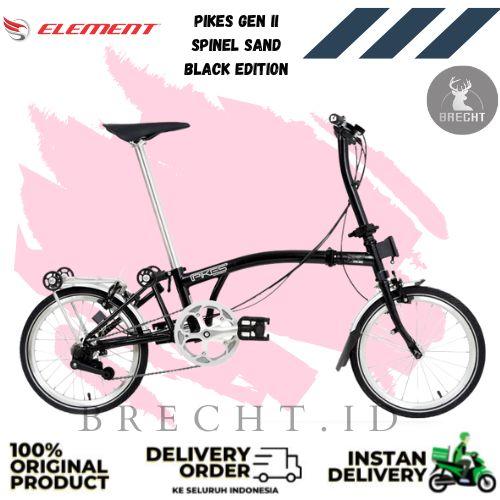 Jual Sepeda Lipat Element Pikes Gen 2 Spinel Sand Black Edition 6S 16 ...