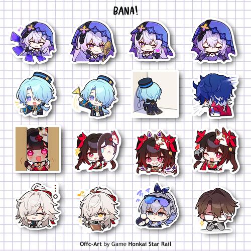 Jual Honkai Star Rail Sticker Pack Vinyl Waterproof Doff | BANA - PACK ...