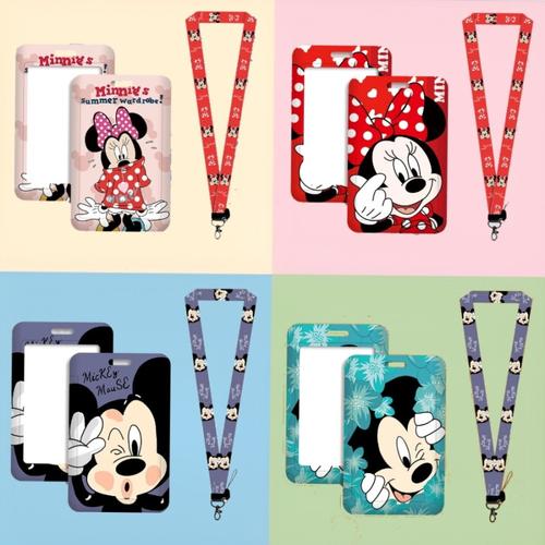 Jual tali kartu id card mickey minnie mouse kalung papan nama name tag ...