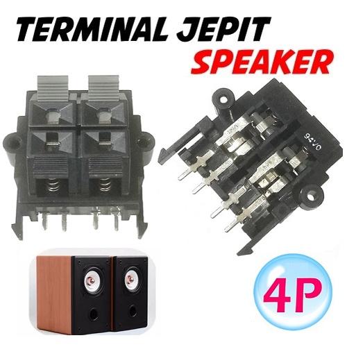 Jual Soket Speaker Jepit kabel 4 Pin Female 2x2 Terminal Box Input ...