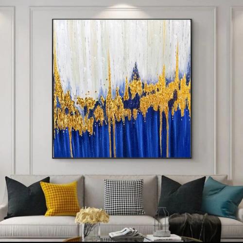 Jual lukisan tangan lukisan canvas besar lukisan dinding seni dekorasi ...