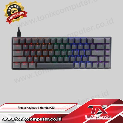 Jual Rexus Keyboard Heroic KX3 | Keyboard Gaming Mechanical - Abu-abu ...