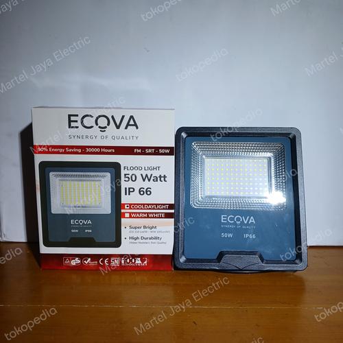 Jual ECOVA lampu sorot LED 50W Floodlight Outdoor IP66 Cool Daylight - 6500 - Kab. Sleman ...