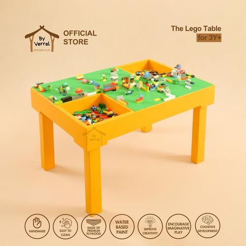 Jual Lego Table [Premium] / Meja Lego Anak / Meja Kayu Lego Anak ...