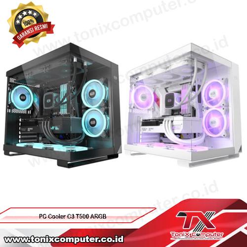Promo PCCOOLER C3 T500 ARGB | ATX CASE Gaming Case | PC Gaming Casing ...