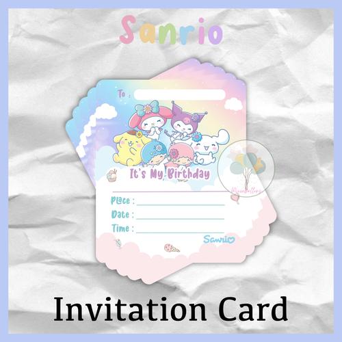 Jual SANRIO KARTU UNDANGAN ULANG TAHUN BIRTHDAY INVITATION CARD ...