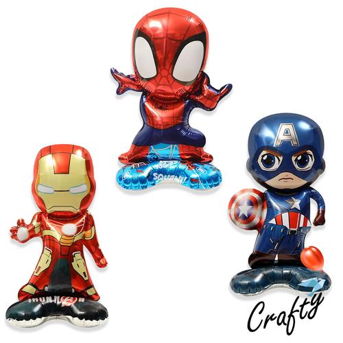 Jual Balon Foil STANDING SUPERHERO Karakter - STAND C.America - Jakarta ...