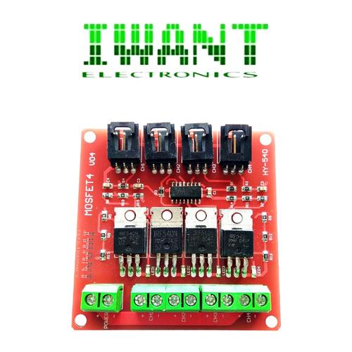 Jual MOSFET IRF540 MODULE 4 CHANNEL 100V 28A DRIVER MOTOR SELENOID ...
