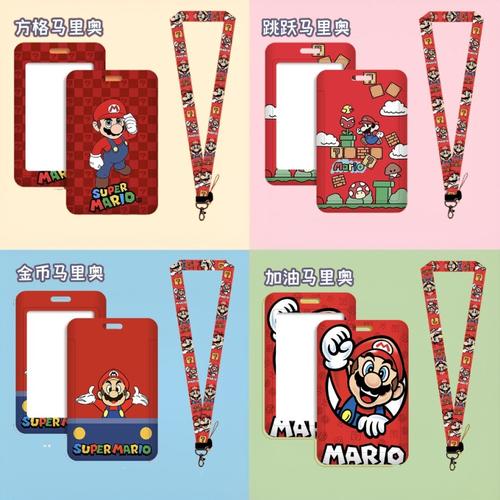 Jual tali kartu id card mario bros kalung papan nama name tag nintendo ...