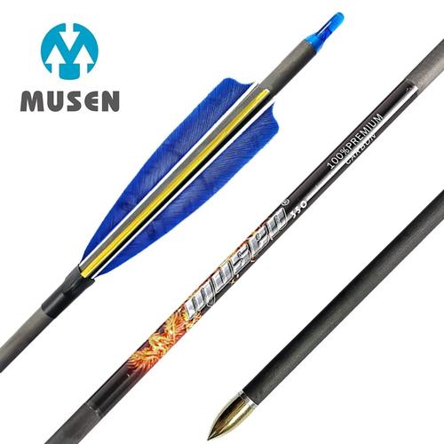 Jual Anak Panah Arrow Musen Pure Carbon MSTJ-100YT ID 6.2mm Fast ...