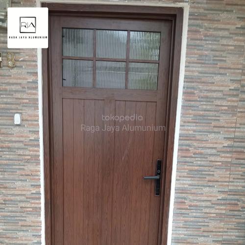 Jual Pintu Panel Serat Kayu/Urat Kayu Aluminium Custom - Kota Depok ...