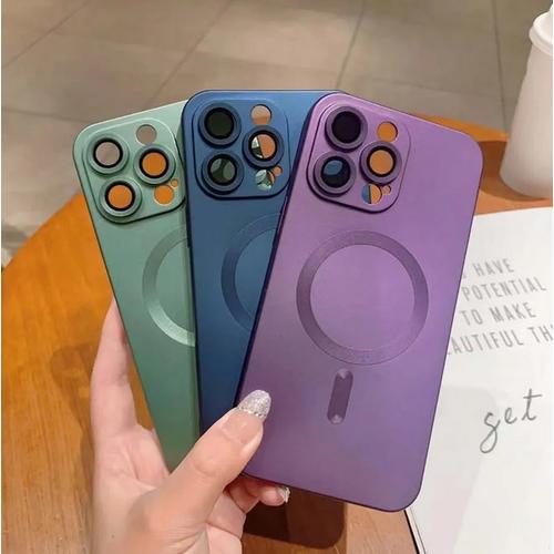 Jual iPhone 13 12 11 Pro Max Soft Magnetic Magsafe Wireless Charge Case ...