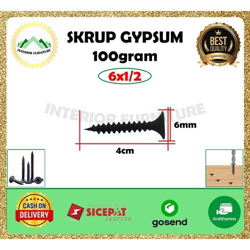 Jual Sekrup GYPSUM HARDEN kayu sekrup Triplek 6 x 1 1/2 ( 4 cm) isi ...