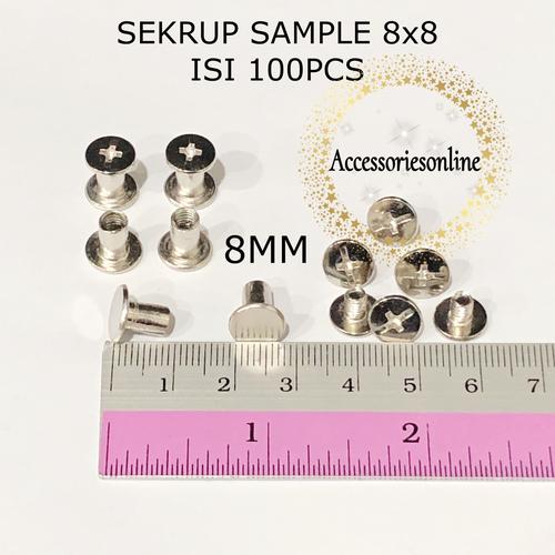 Jual Sekrup Sample / Sekrup Buku / Baut Buku / Baut Sample 8x8mm ...