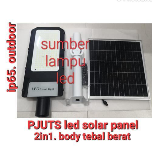 Jual pju solar panel surya 200 watt 200w street light solar all in one ...