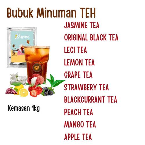 Jual Bubuk Minuman Teh 1kg - Serbuk Teh Aneka Rasa Bisa Pilih Varian ...