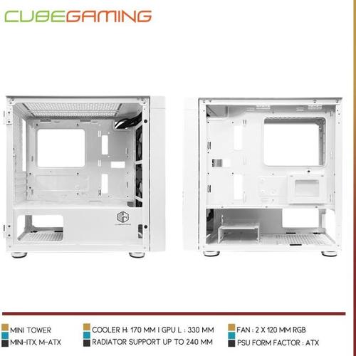 Jual US CUBE GAMING LINSEL | Gaming Case With Tempered Glass - Hitam ...