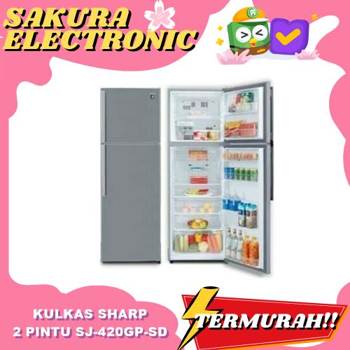 Promo KULKAS SHARP SJ-420GP-SD 338 LITER 2 PINTU SJ420G PSD SJ420GPSD Cicil 0% 3x - Jakarta ...
