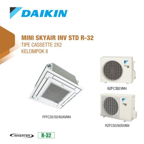 Jual AC DAIKIN SFFC50DV-R SA MINI - INV 32 MINI CASSETTE 2X2 2 PK ...