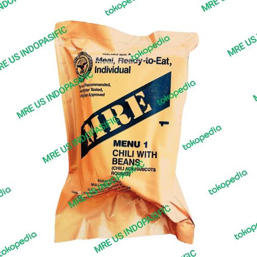 Promo MRE AMERIKA MENU 1 CHILI WITH BEANS ORIGINAL MEAL READY TO EAT US ...
