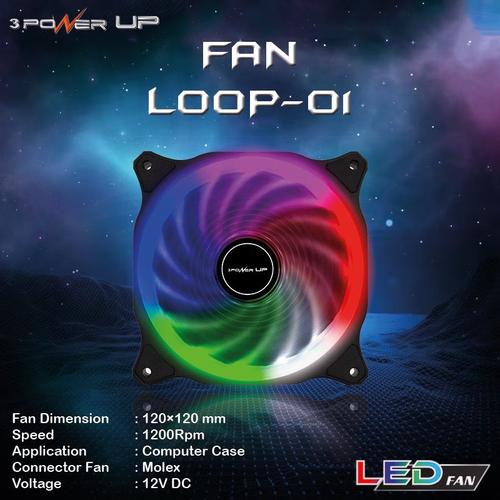 Jual Fan Case Gaming Power Up Rover (RGB) Loop (Rainbow) Magix (Merah ...