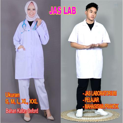 Jual JAS LAB JAS LABORATORIUM BAJU PRAKTEK LENGAN PANJANG - PUTIH ...
