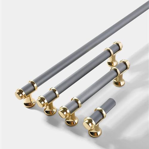Jual Grey Gold Handle Lemari Panjang Tarikan Laci Kombinasi Abu Emas ...